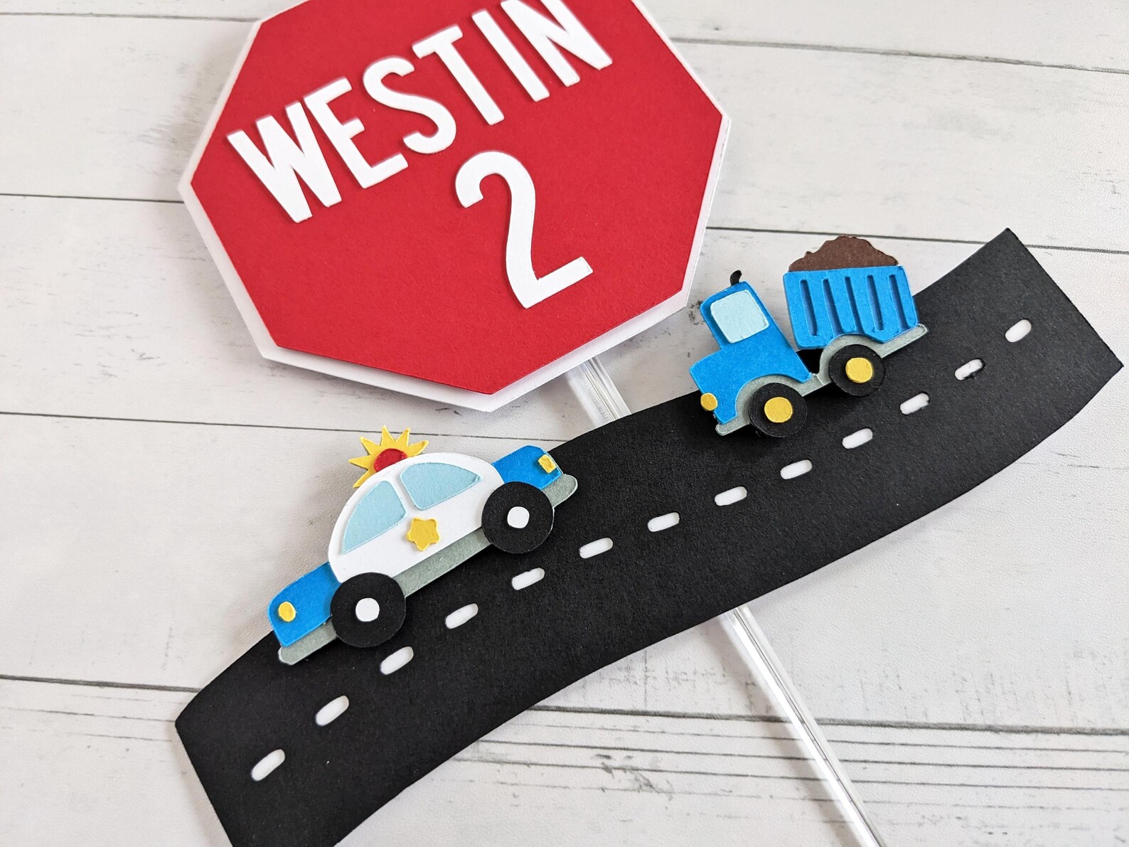 Stop Sign Cake Topper, Cars Cake Topper - Etsy