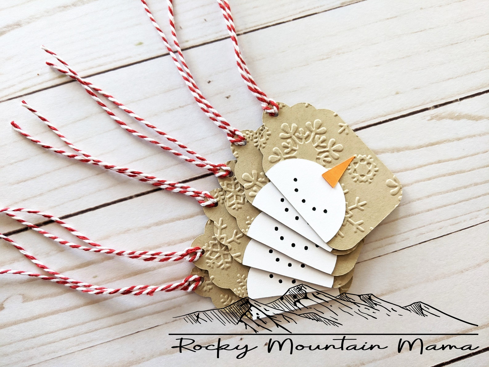 Snowman Gift Tags Holiday Gift Tags Set of 6 - Etsy