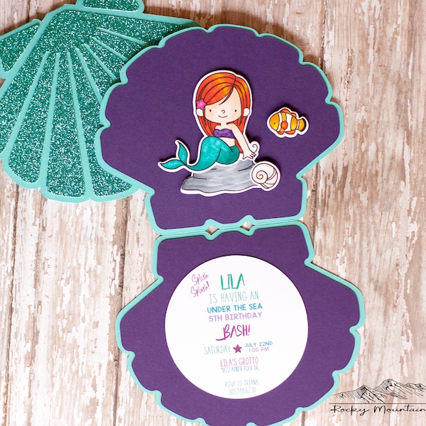 Shell Invitations - Etsy