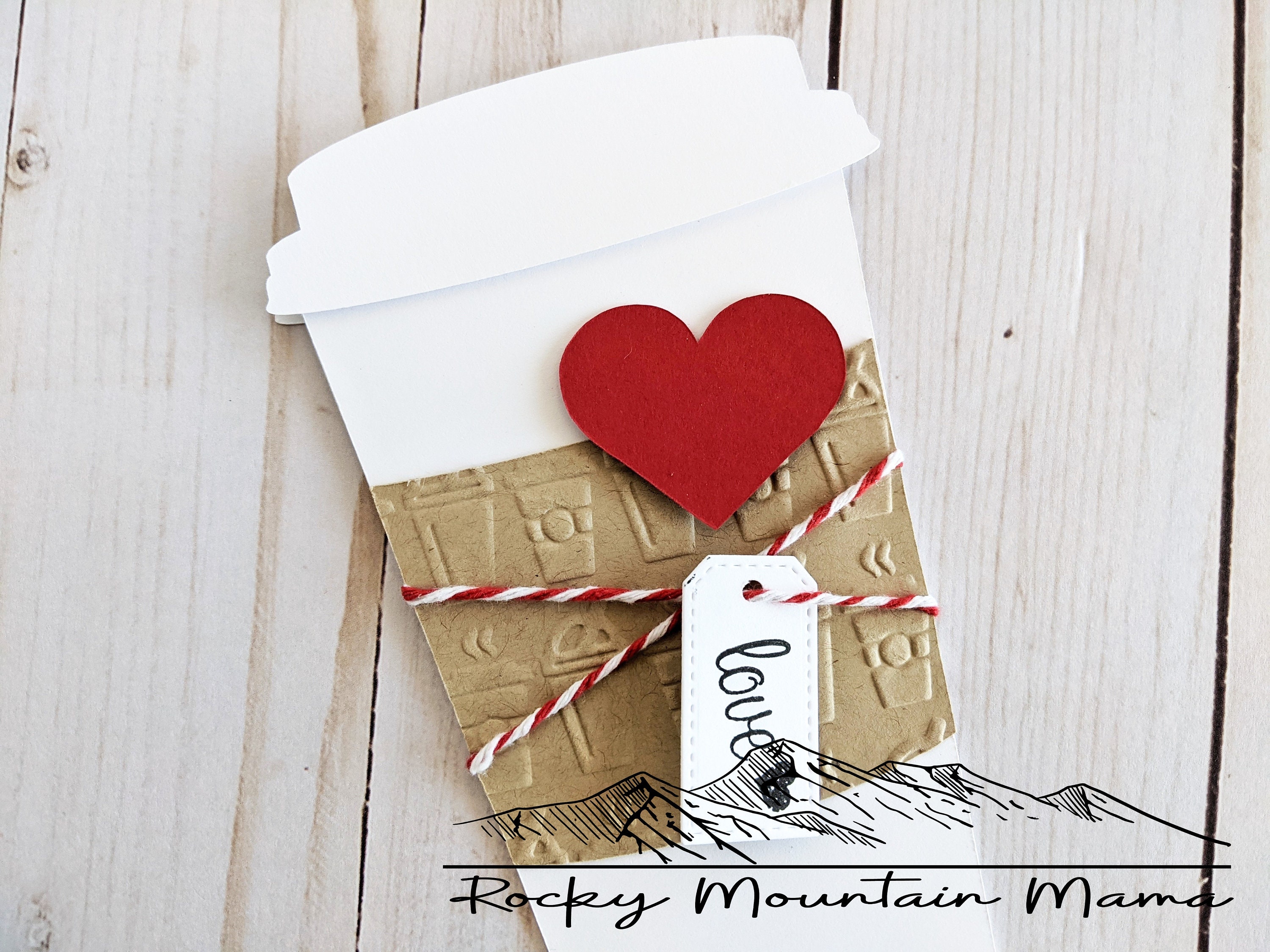 Coffee Cup Gift Card Holder Valentine Gift Card Holder | Etsy