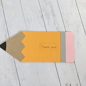 Teacher Gift Card Holder, Pencil Gift Card Holder, Teacher Appreciation ...