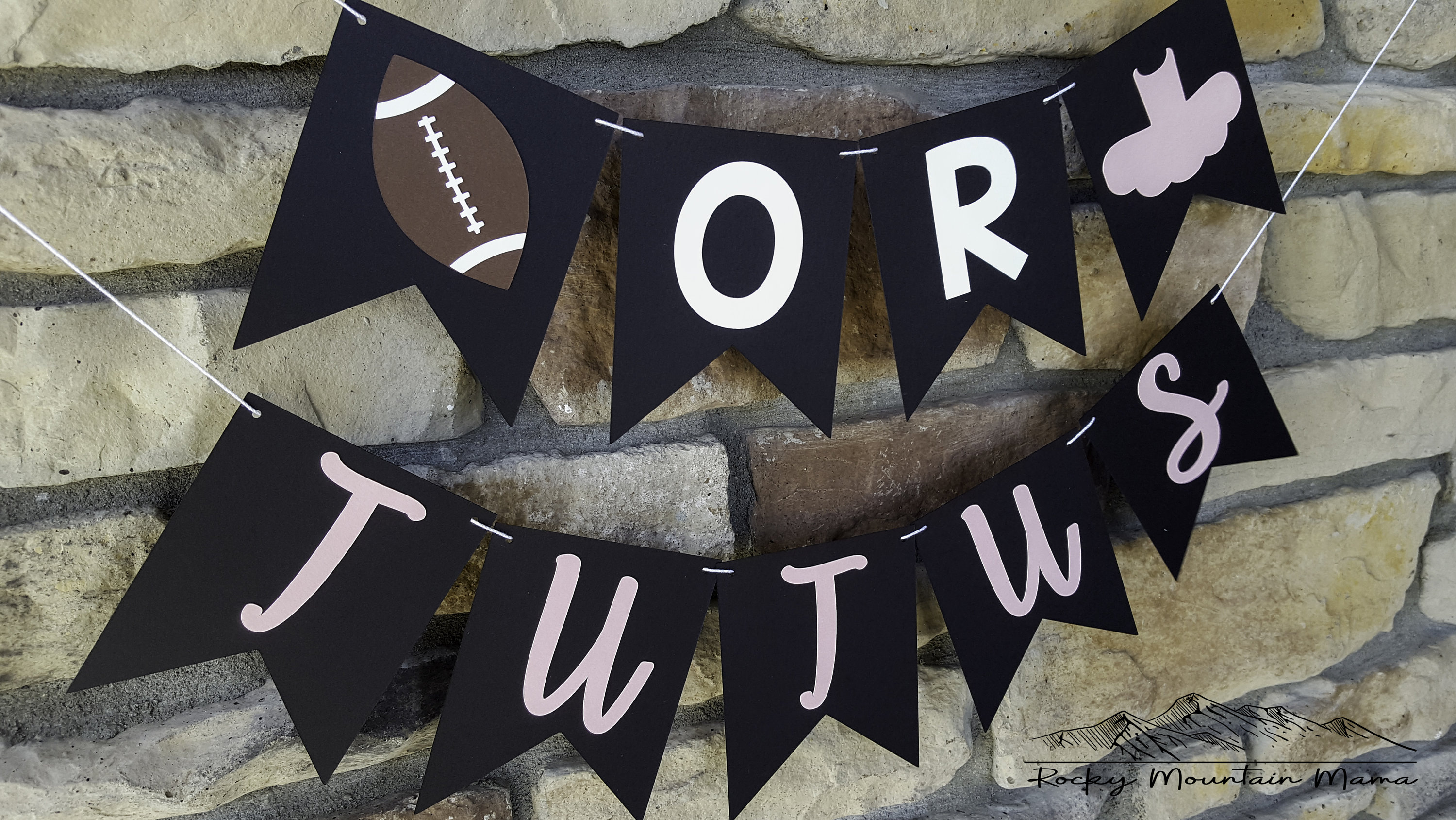 Touchdowns or Tutus Banner, Gender Reveal Banner, Gender Reveal Party ...