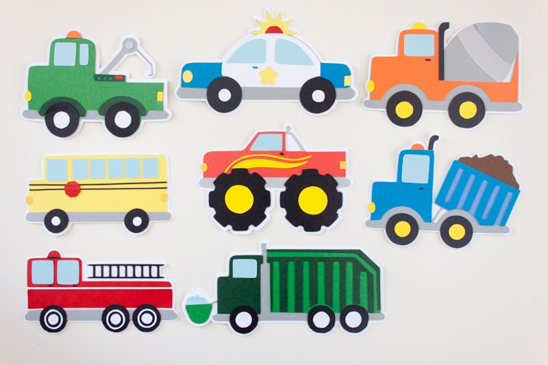 Cars and Trucks Banner Transportation Garland | Etsy