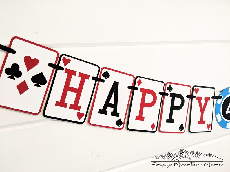 Poker Party Banner Casino Party Banner - Etsy