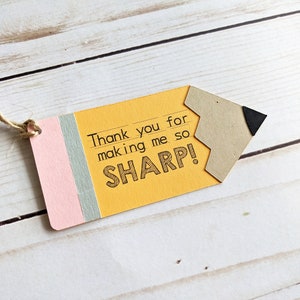 Teacher Gift Tags, Pencil Gift Tags - Etsy