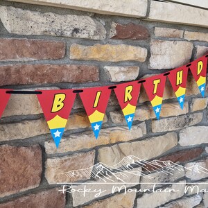 Wonder Woman Party Banner Wonder Woman Birthday Banner - Etsy