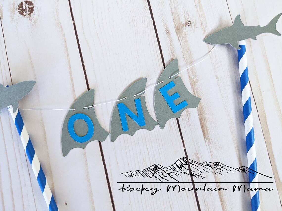 Shark Cake Topper, Baby Shark Bunting - Etsy