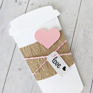 Coffee Cup Gift Card Holder, Valentine Gift Card Holder, Valentine's ...