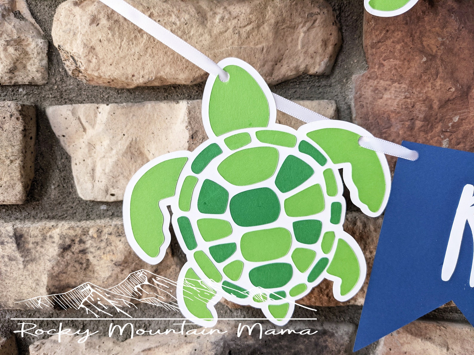 Sea Turtle Party Banner VSCO Birthday Banner - Etsy