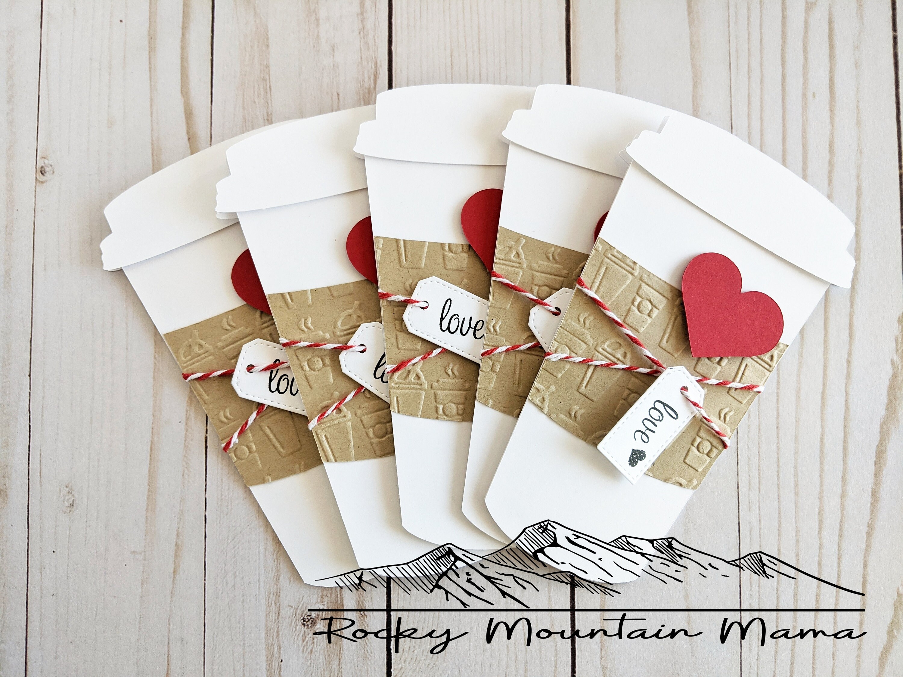 Coffee Cup Gift Card Holder Valentine Gift Card Holder | Etsy