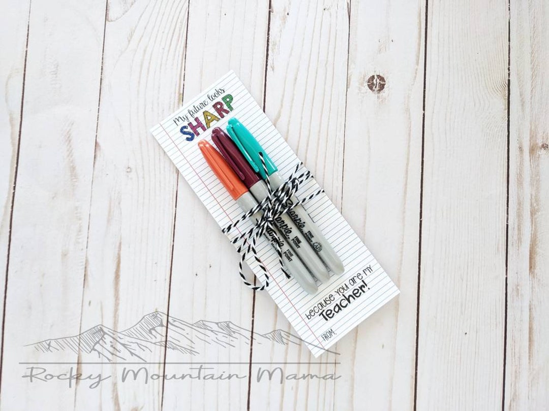 Sharpie Teacher Appreciation Card, Thanks for Making Me so Sharp Card ...