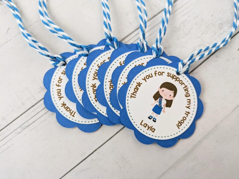 Girl Scout Thank You Tags, Girl Scout Cookie Tags, Girl Scout Cookie ...