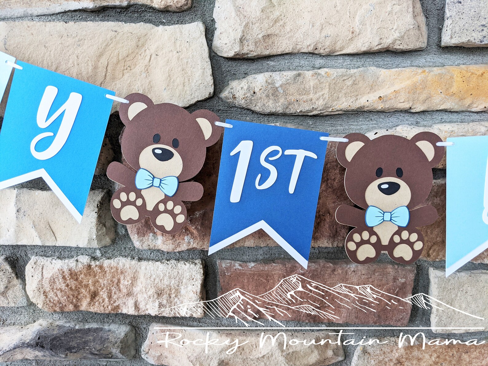 Teddy Bear Banner Teddy Bear 1st Birthday Banner - Etsy