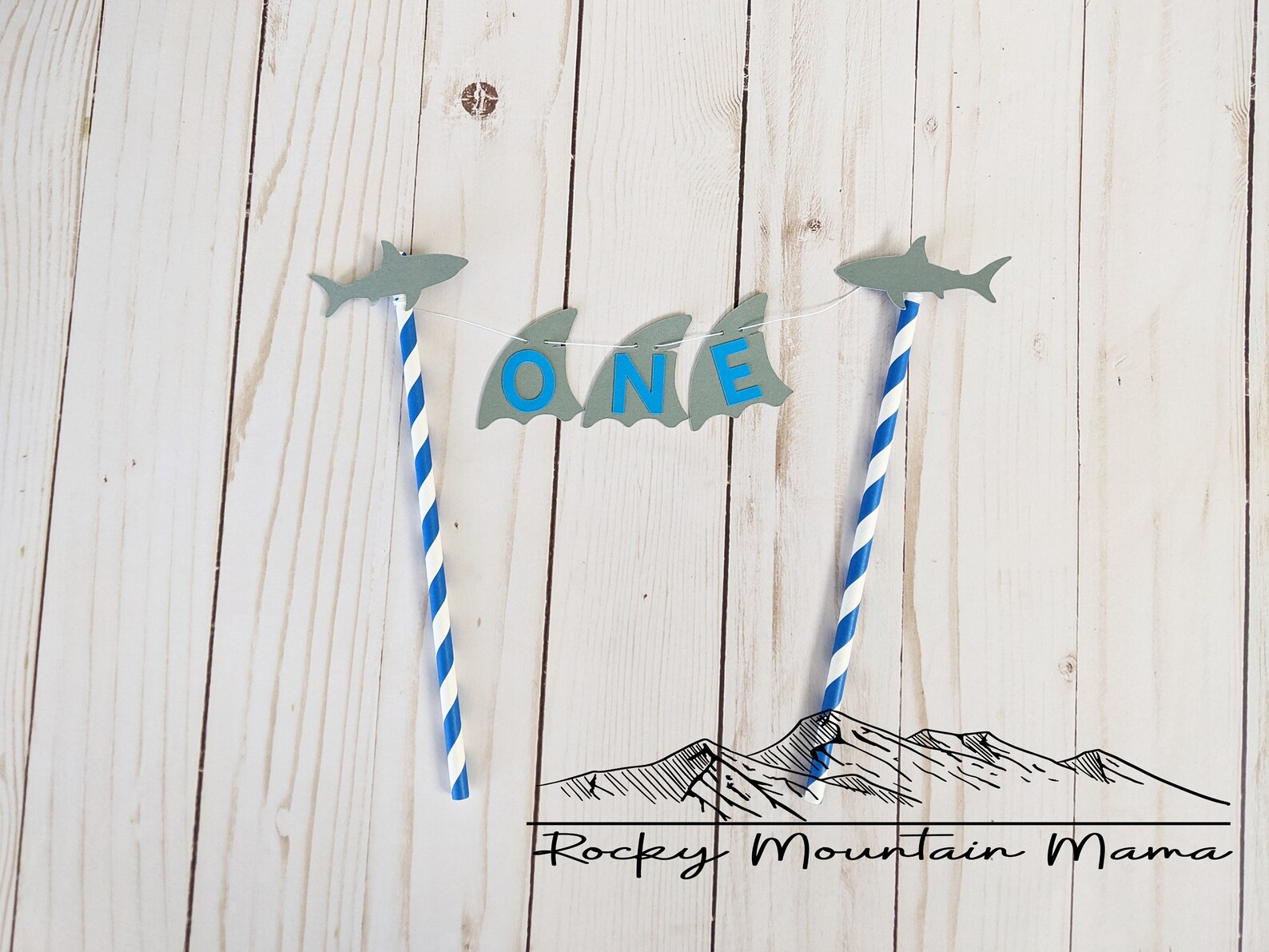 Shark Cake Topper, Baby Shark Bunting - Etsy