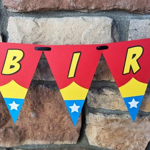 Wonder Woman Party Banner, Wonder Woman Birthday Banner - Etsy