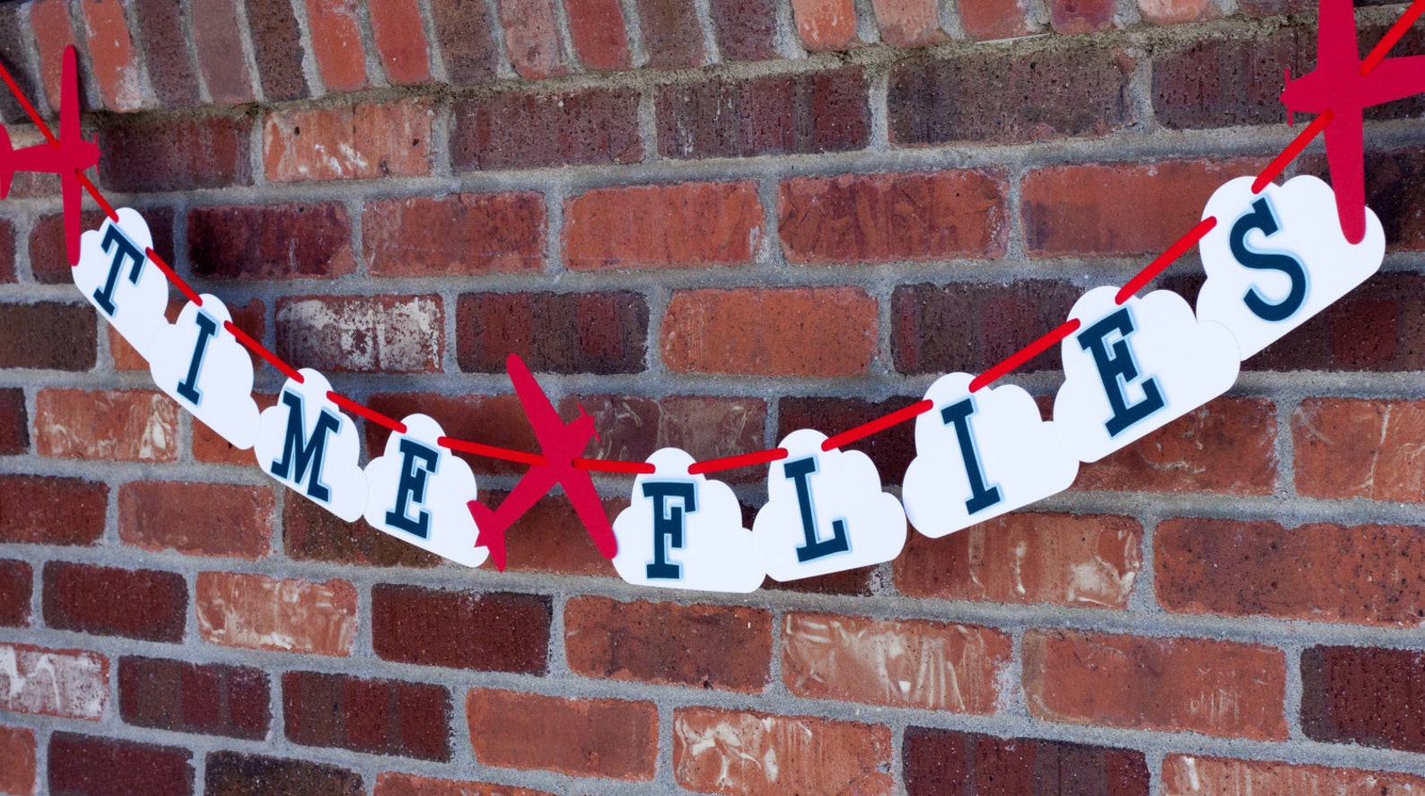 Airplane Party Banner Time Flies Party Banner - Etsy