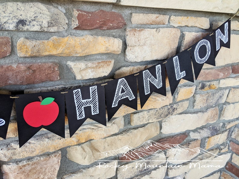 Teacher Name Banner Back to School Teacher Gift - Etsy