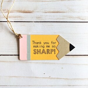 Teacher Gift Tags, Pencil Gift Tags - Etsy
