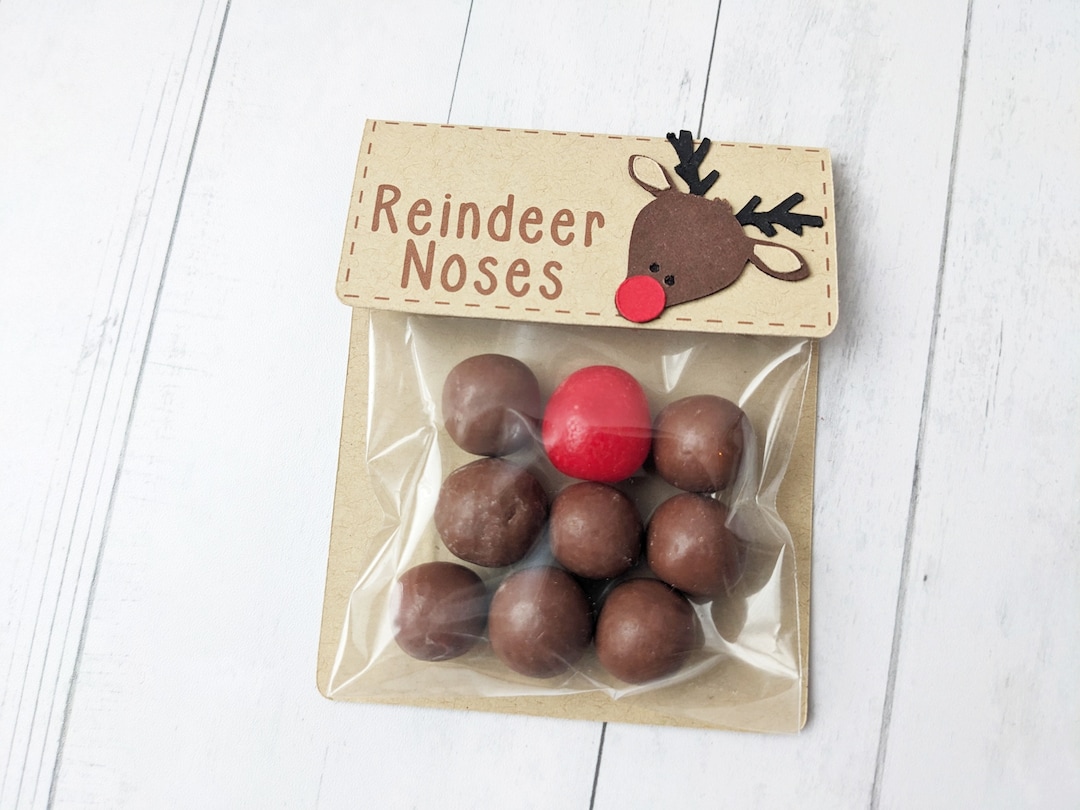 Reindeer Noses, Reindeer Candy Nose Stocking Stuffer - Etsy