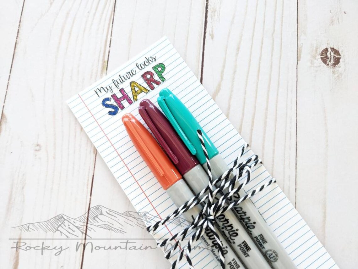 Sharpie Teacher Appreciation Card Thanks for Making Me so | Etsy