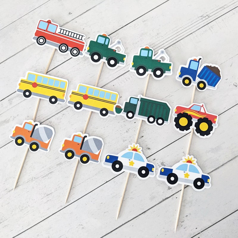 Truck Cupcake Topper - Etsy