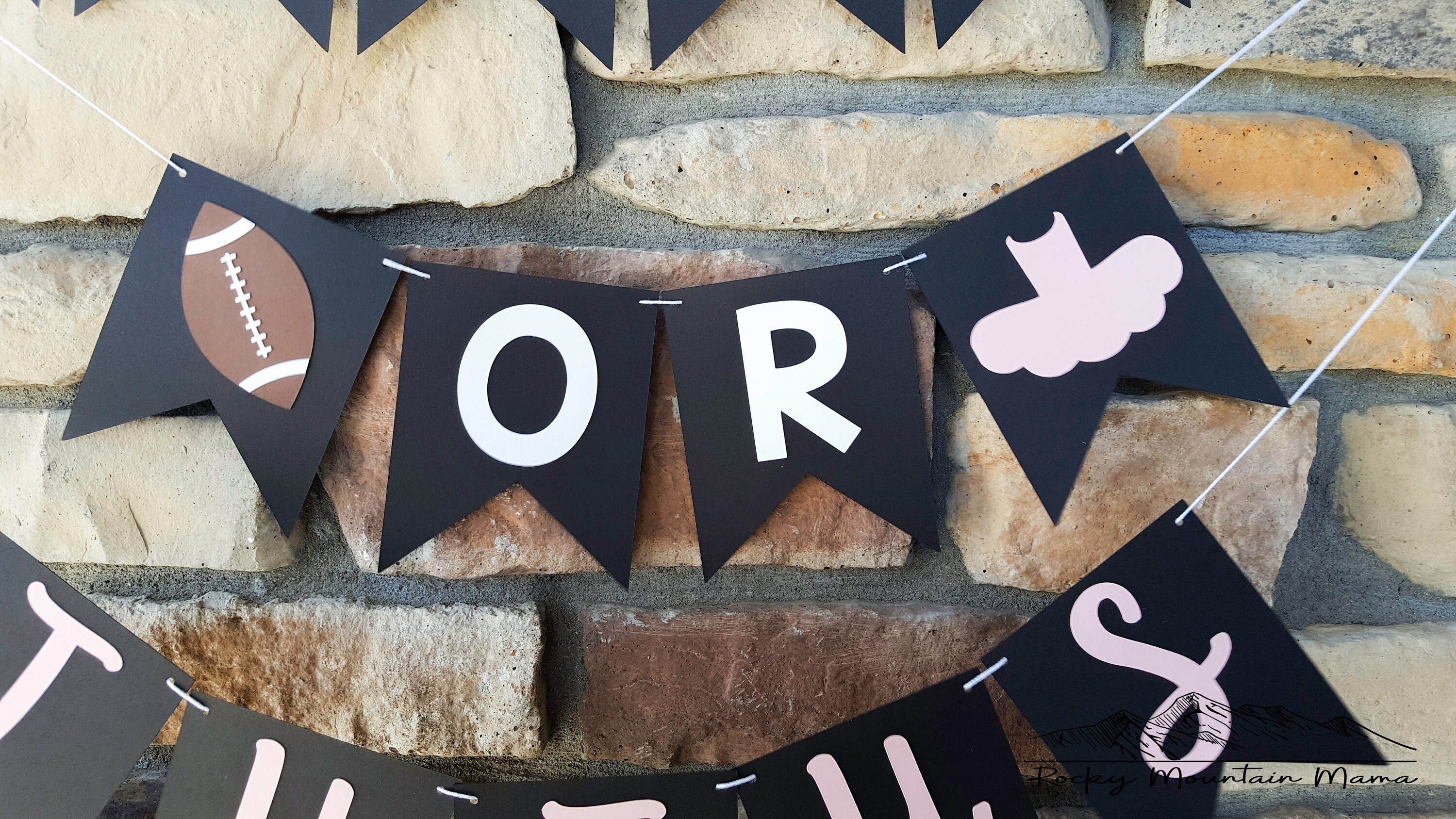 Touchdowns or Tutus Banner, Gender Reveal Banner, Gender Reveal Party ...