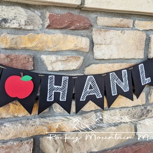 Teacher Name Banner Back to School Teacher Gift - Etsy