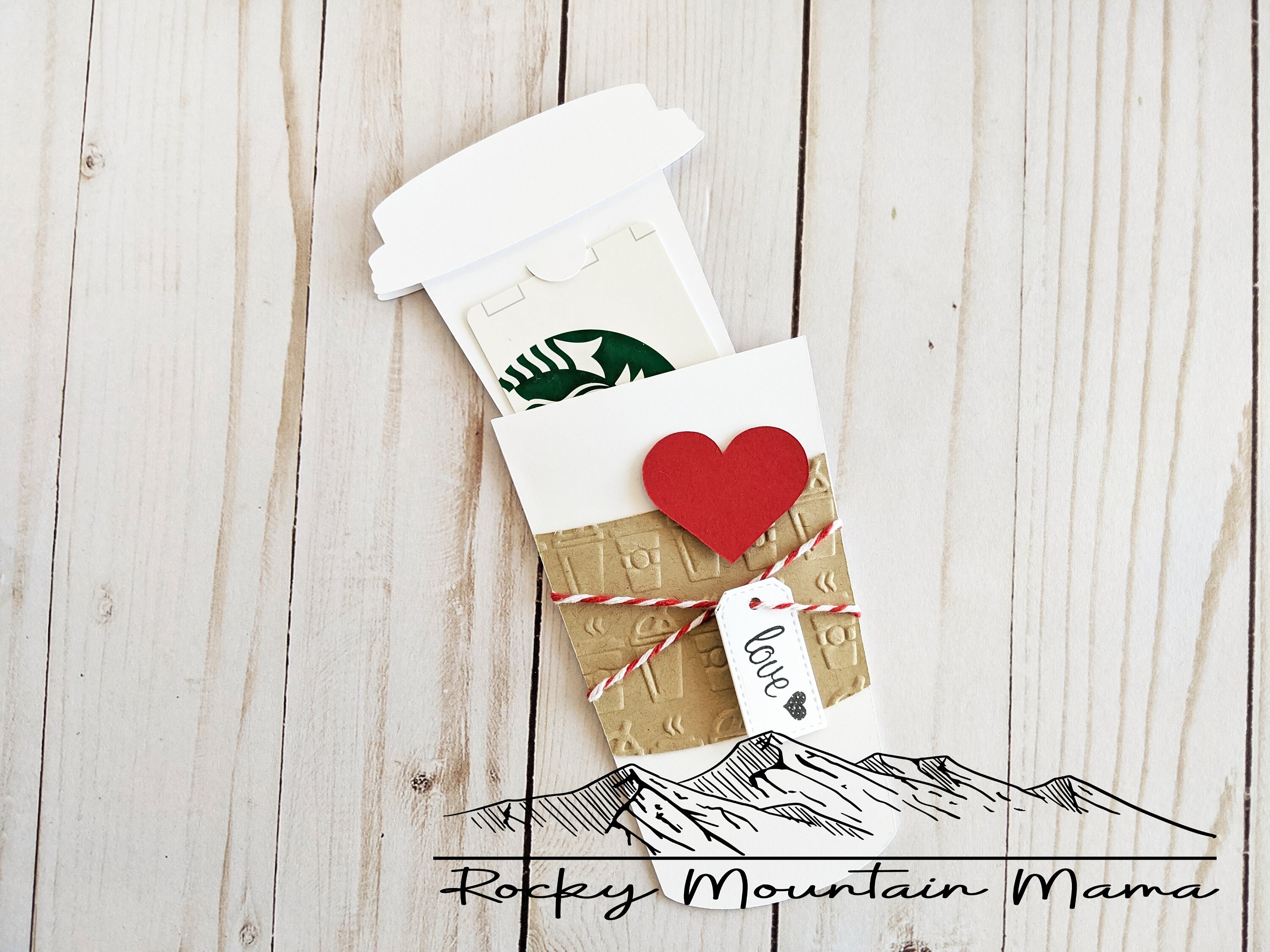 Coffee Cup Gift Card Holder Valentine Gift Card Holder | Etsy