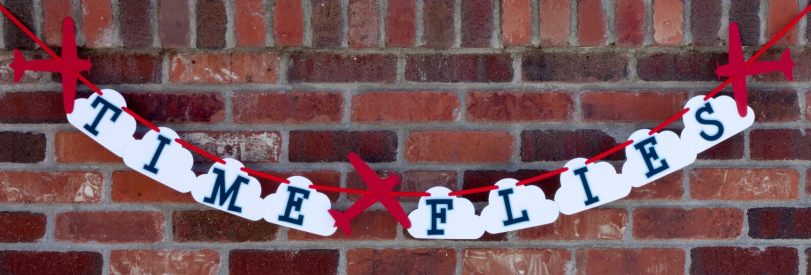 Airplane Party Banner Time Flies Party Banner - Etsy