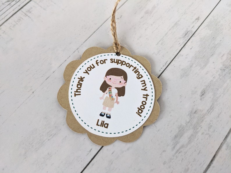 Girl Scout Thank You Tags, Girl Scout Cookie Tags, Girl Scout Cookie ...