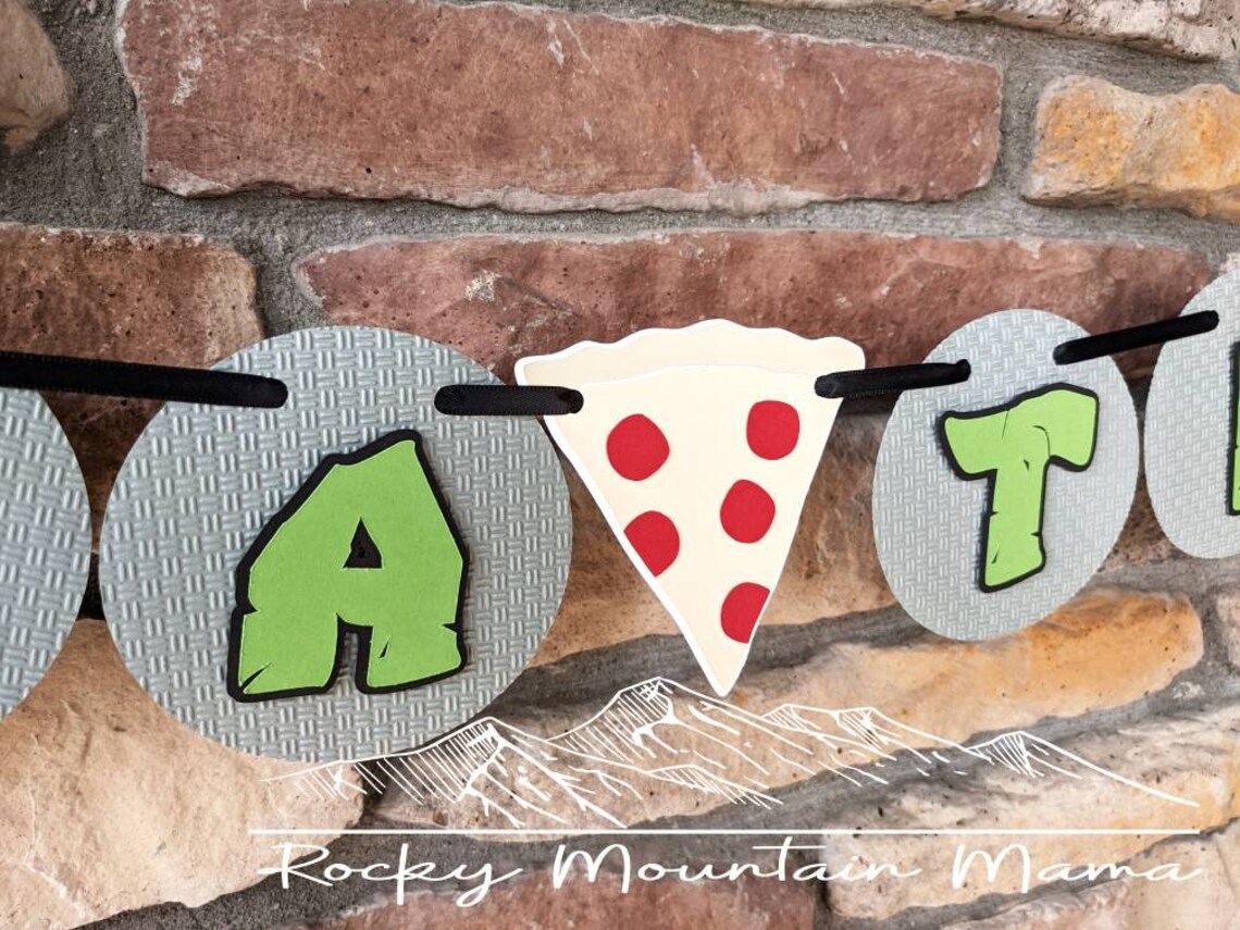 Teenage Mutant Ninja Turtle Banner TMNT Party Banner Ninja - Etsy