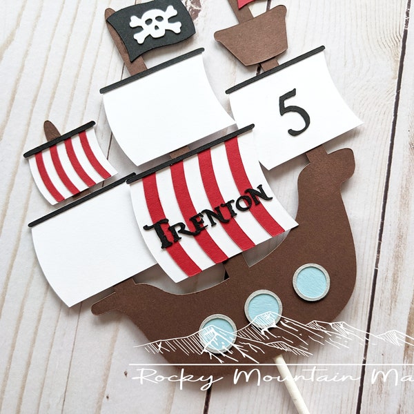 Ship Cake Topper - Etsy