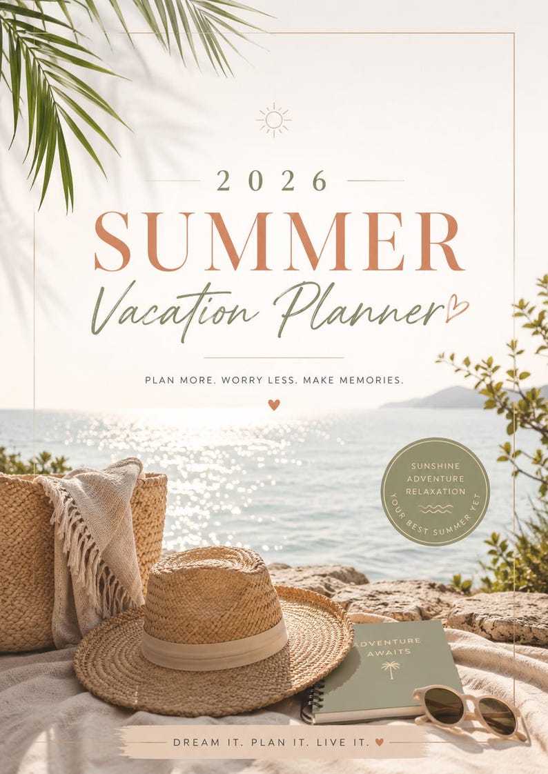 2026 Summer Vacation Planner | Itinerary, Budget, Travel Itinerary ...
