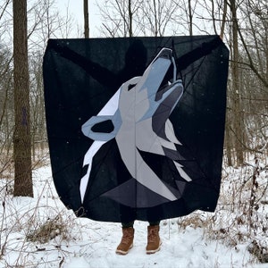 Howling Wolf Quilt Foundation Paper Piecing PDF Pattern - Etsy