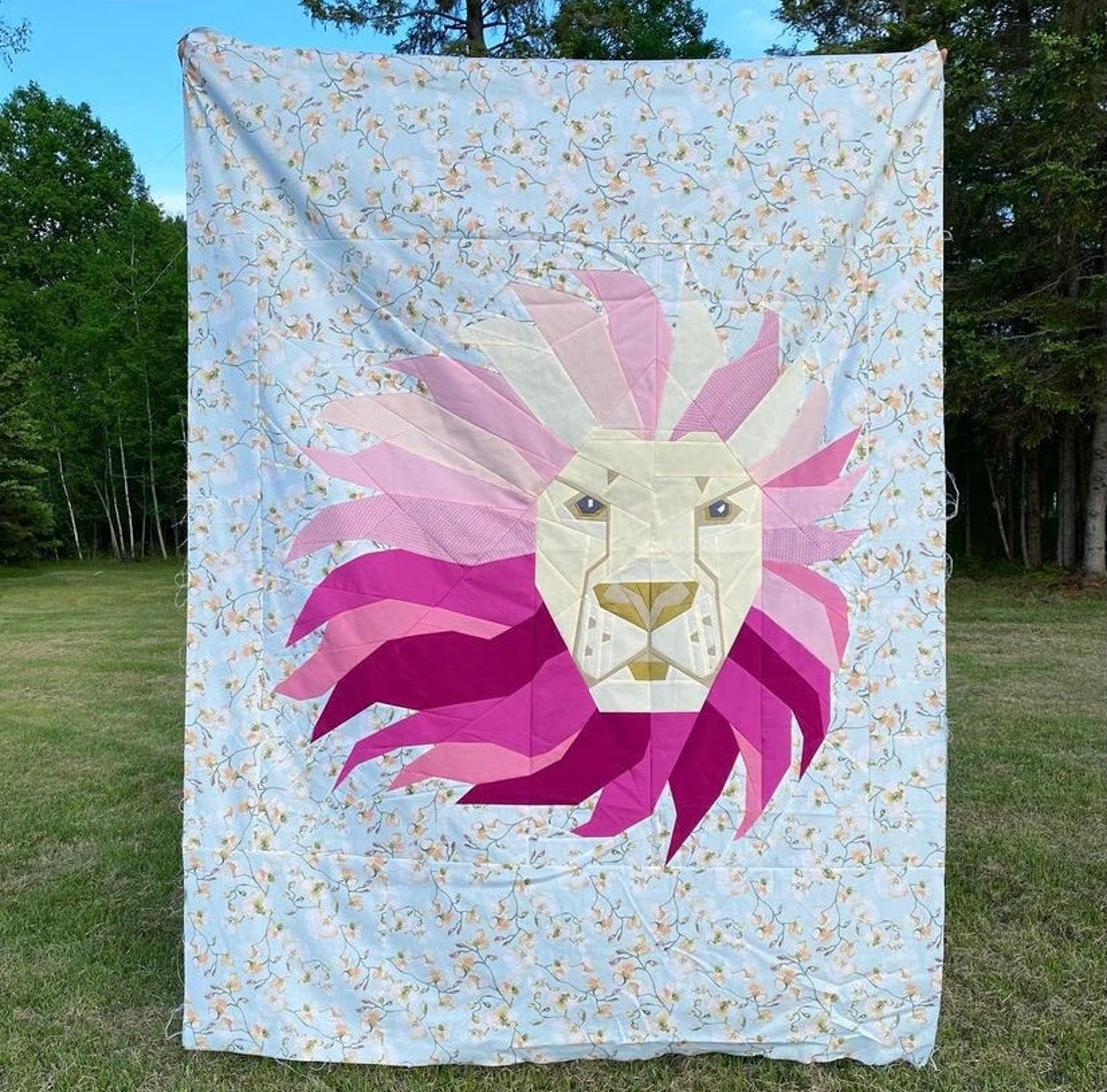 Lion Quilt Foundation Paper Piecing Pattern - Etsy