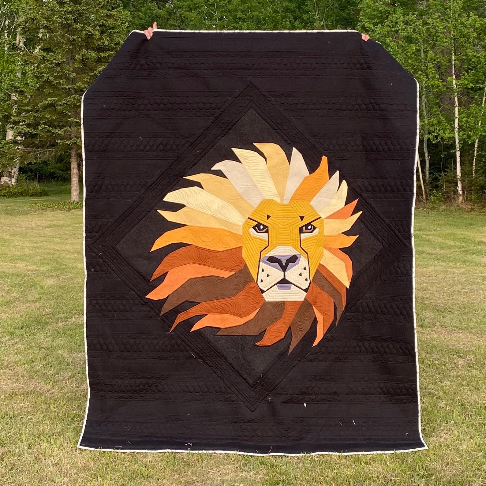 Lion Quilt Foundation Paper Piecing Pattern - Etsy
