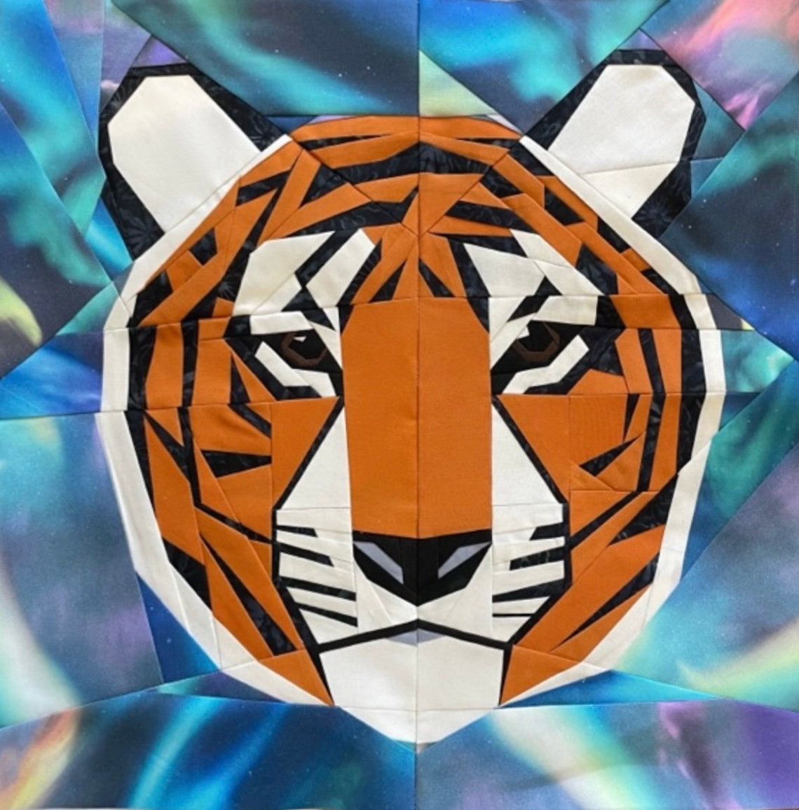 Tiger Foundation Paper Piecing Pattern - Etsy
