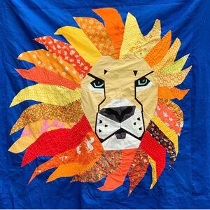 Lion Quilt Foundation Paper Piecing Pattern - Etsy