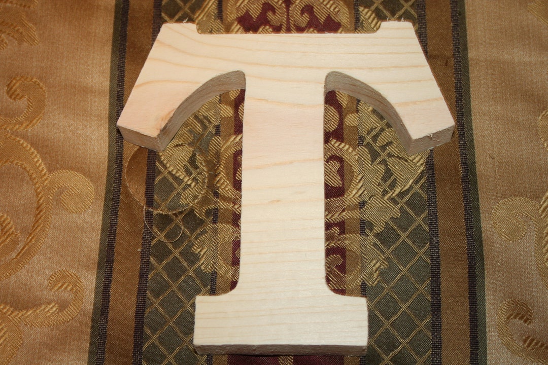 Unfinished Wood Letter T Monogram, 3/4 or 1-1/2 Thick, Nursery Decor ...
