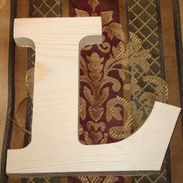 Wooden Letter L - Etsy