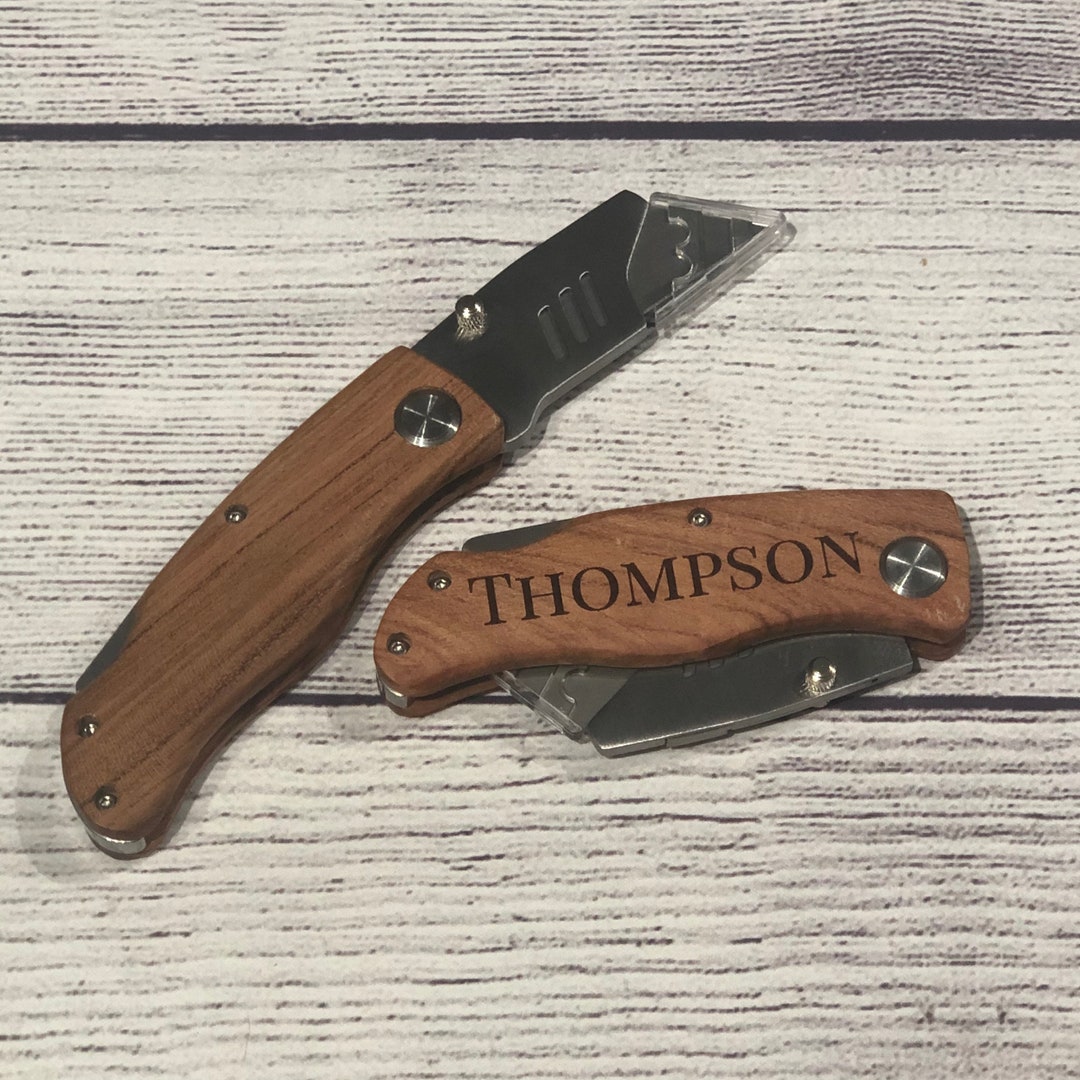 Personalized Utility Knife - Laser Engraved - Etsy