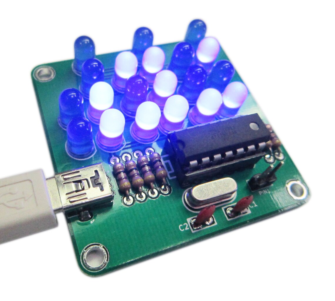 Binary Clock Kit With Blue Lights - Etsy