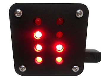 Binary Clock Kit With Red Green and Blue Lights - Etsy