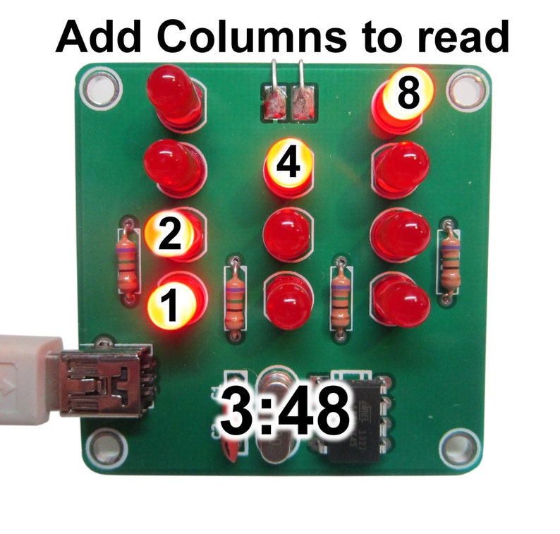 Simple Binary Clock Kit - Etsy