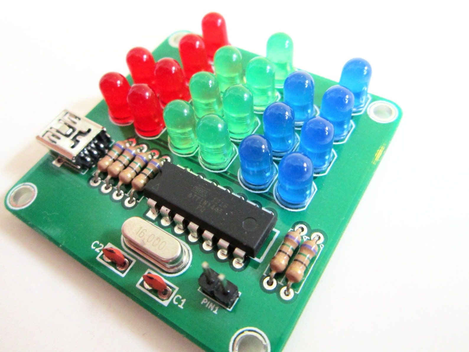 Binary Clock Kit With Red, Green and Blue Lights - Etsy