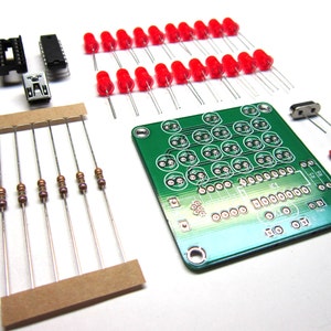 Binary Clock Kit With Red Lights - Etsy