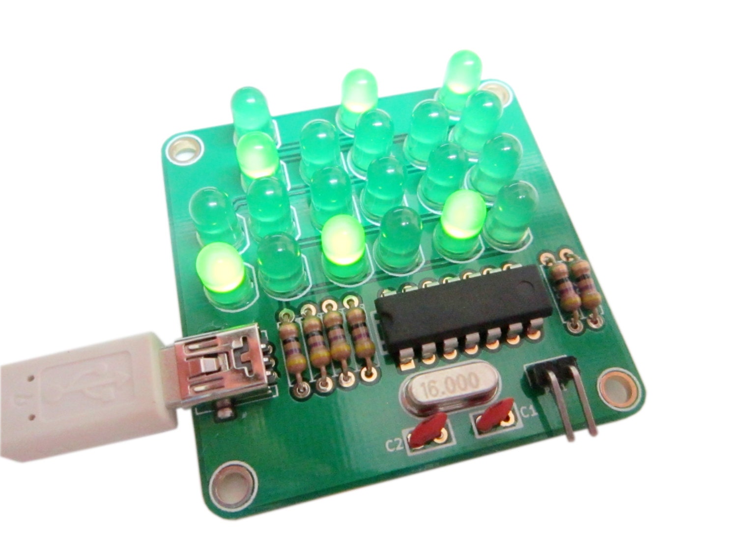 Binary Clock Kit With Green Lights - Etsy