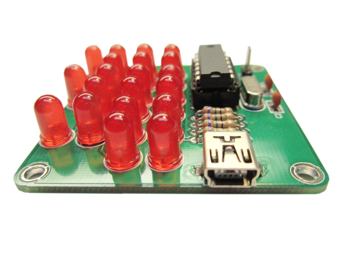 Binary Clock Kit With Red Lights - Etsy