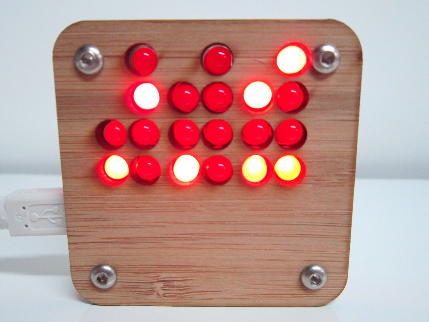 Martian Mars Time Binary Clock Kit in Sustainable Bamboo Wood - Etsy