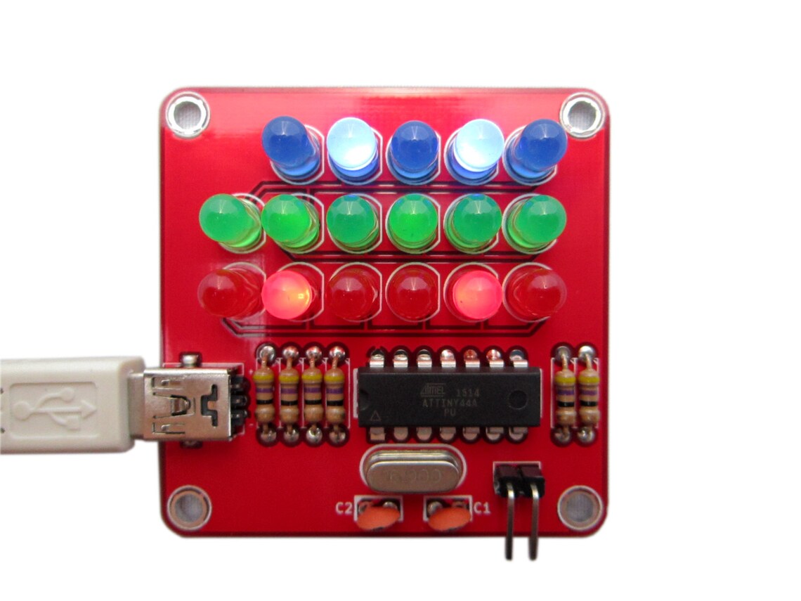 Pure Binary Clock Kit With Red, Green and Blue Lights - Etsy